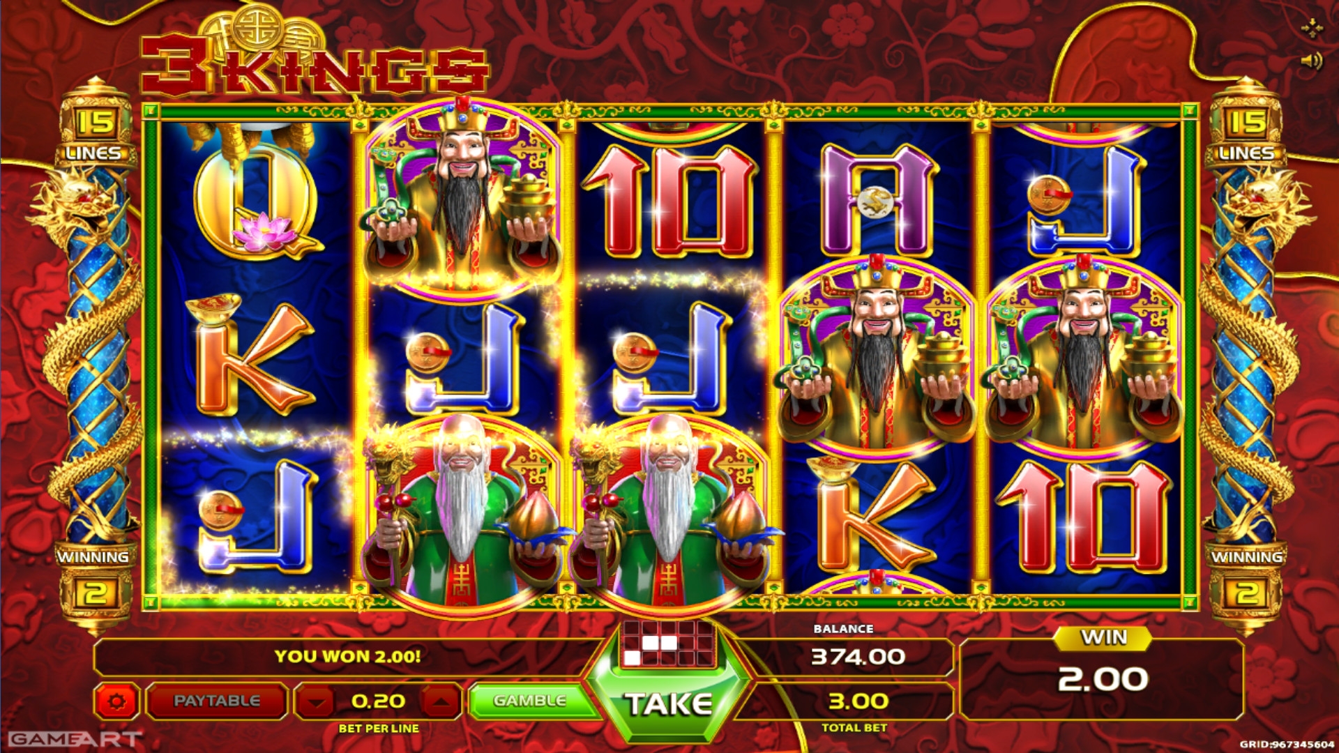 3 Kings by GameArt x4000 🎰 Slot Review & Free Demo Play now