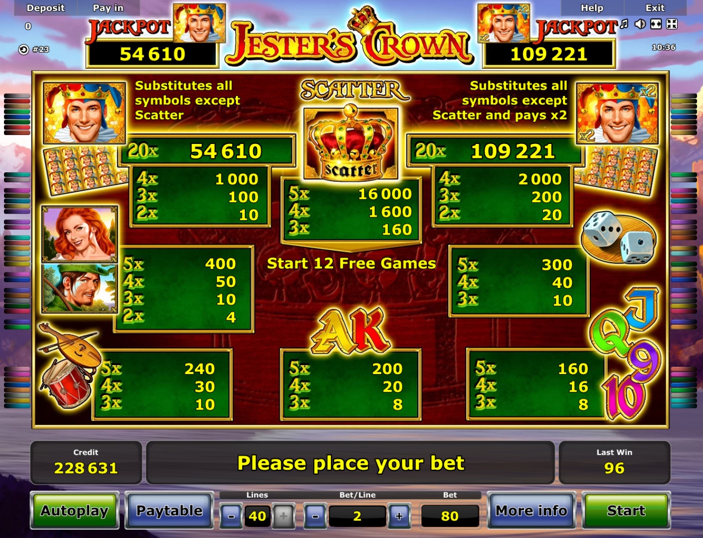 Jester’s Crown by Novomatic / Greentube 🎰 Slot Review 2024 & Free Spins ...
