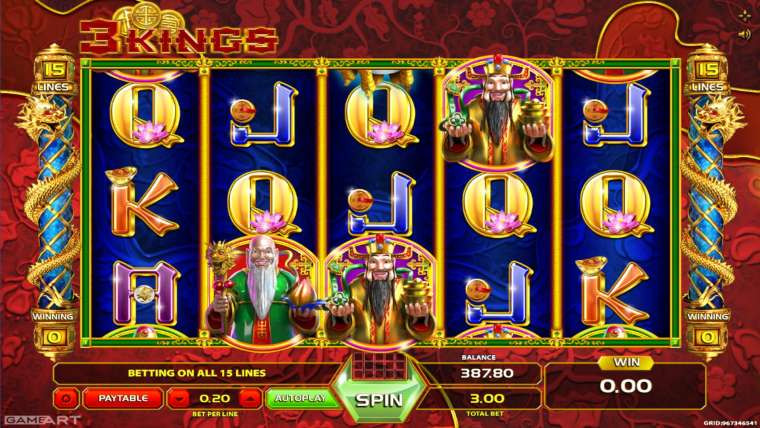 3 Kings by GameArt x4000 🎰 Slot Review & Free Demo Play now