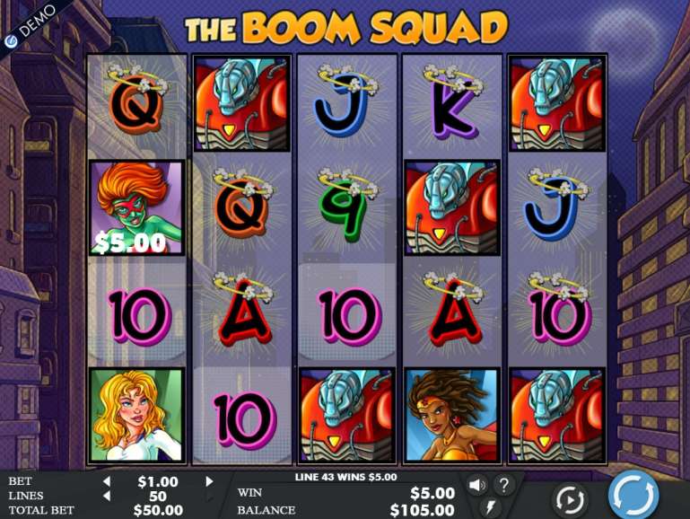 The Boom Squad by Genesis Gaming (RTP 97.06%) x750 🎰 Slot Review & Free ...
